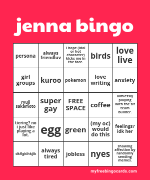 jenna bingo