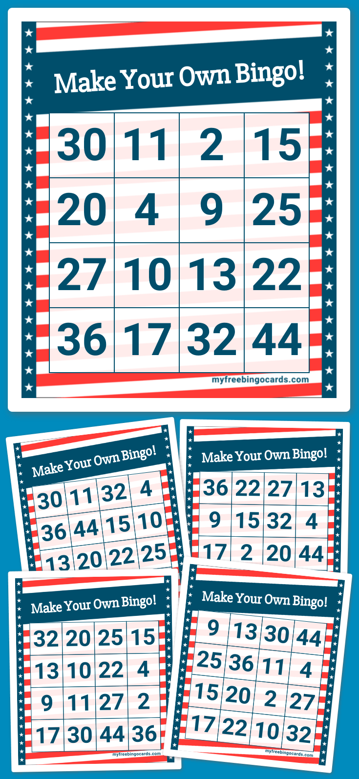 Virtual Make Your Own Bingo!