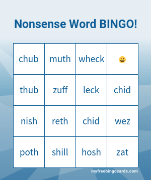 Nonsense Word BINGO!