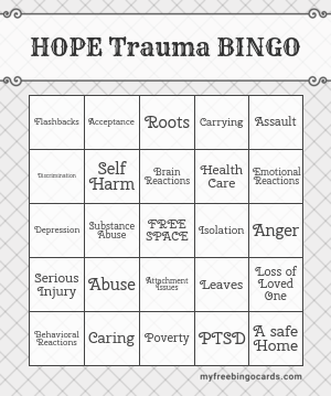 HOPE Trauma BINGO