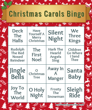 Christmas Carols Bingo