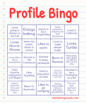 Profile Bingo