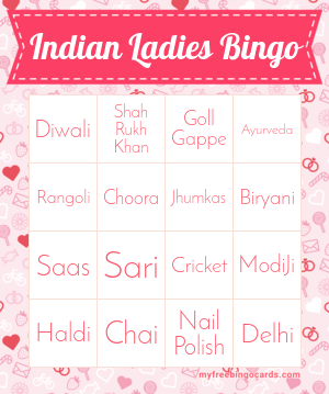 Indian Ladies Bingo