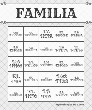 FAMILIA BINGO