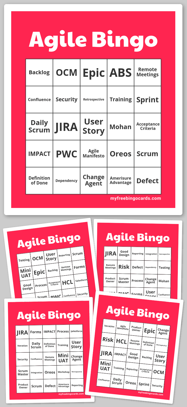 Virtual Agile Bingo