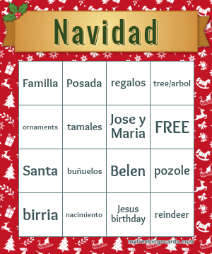 Navidad Bingo