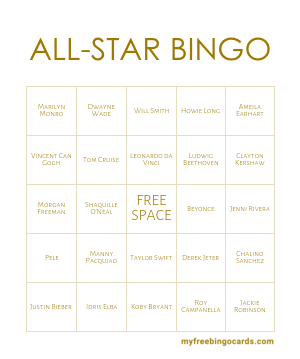 ALL-STAR BINGO