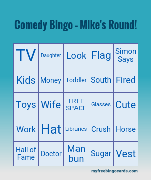 Comedy Bingo - Mike's Round!