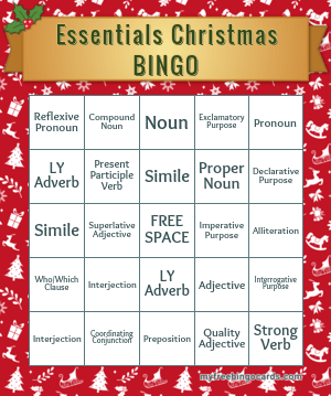 Essentials Christmas BINGO