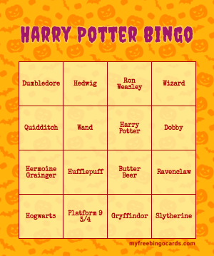 Harry Potter Bingo