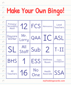Make Your Own Bingo!