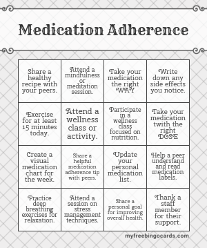 Medication Adherence Bingo
