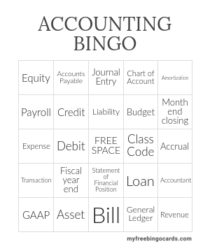 ACCOUNTING BINGO