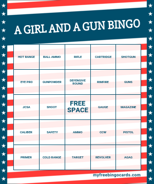 A GIRL AND A GUN BINGO