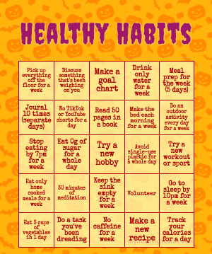 Healthy Habits Bingo