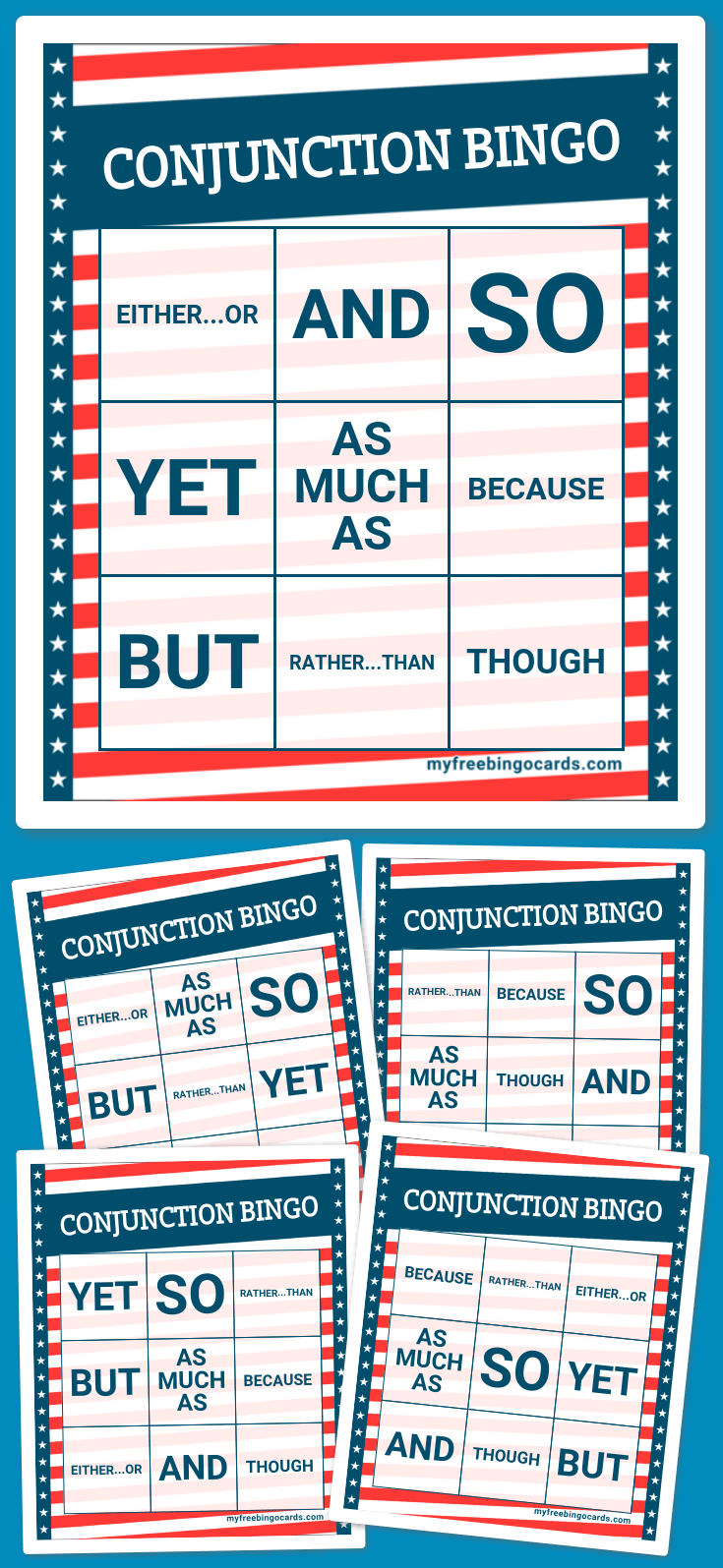 Virtual CONJUNCTION BINGO