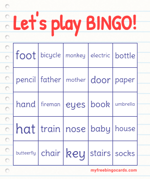 Print 100+ Let's play BINGO! Cards