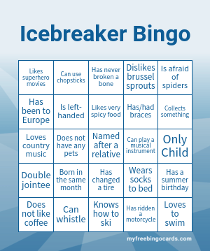Icebreaker Bingo