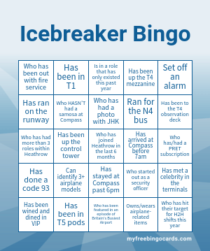 Icebreaker Bingo