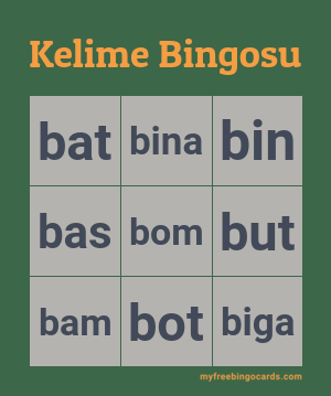 Kelime Bingosu
