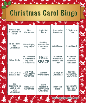 Christmas Carol Bingo