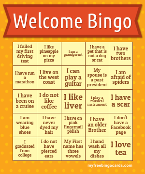 Welcome Bingo