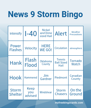 News 9 Storm Bingo