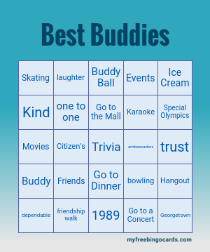 Best Buddies Bingo