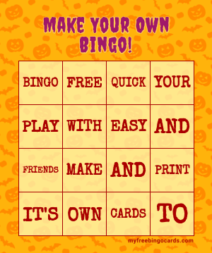 Make Your Own Bingo!