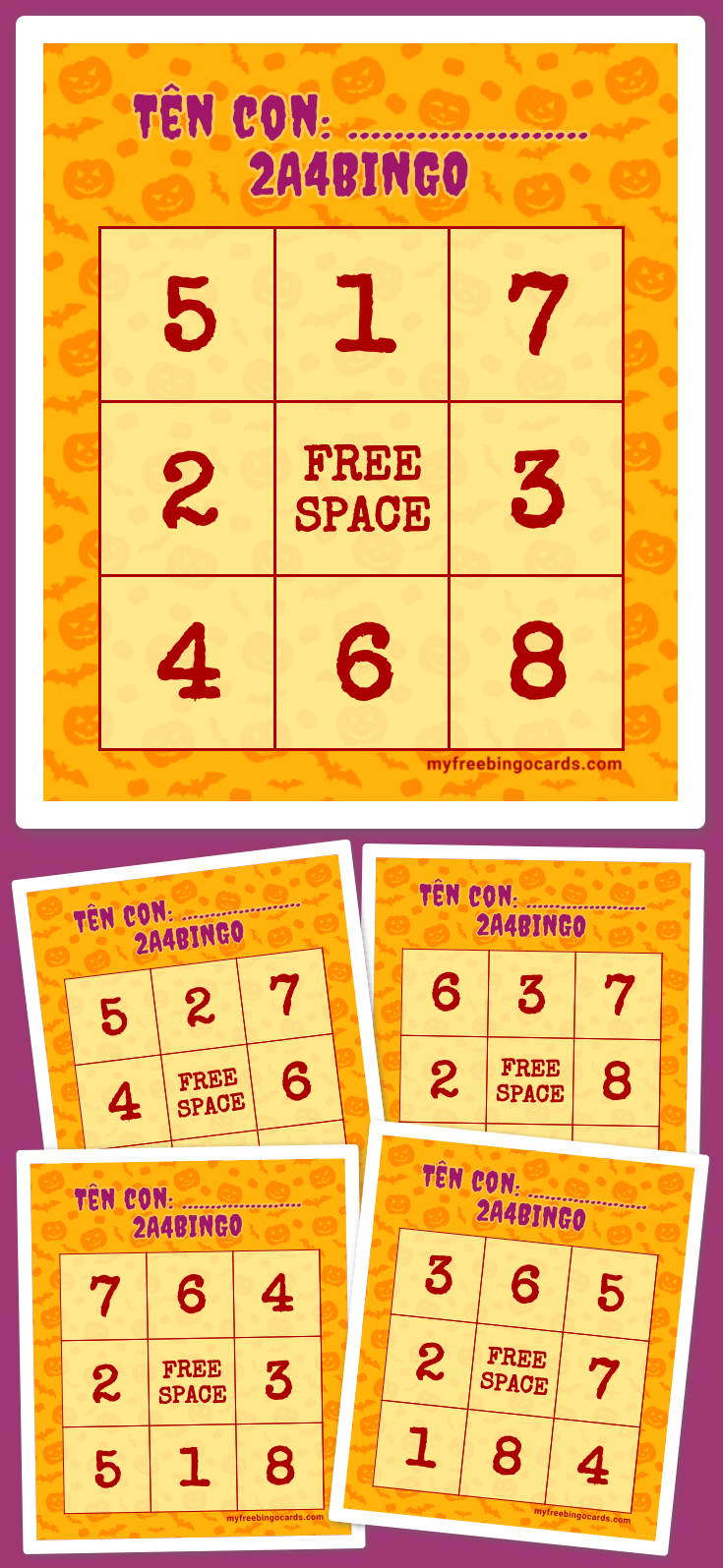 Virtual Tên con: ..................... 2A4BINGO